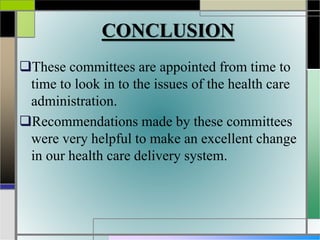 Health committees ppt | PPTX