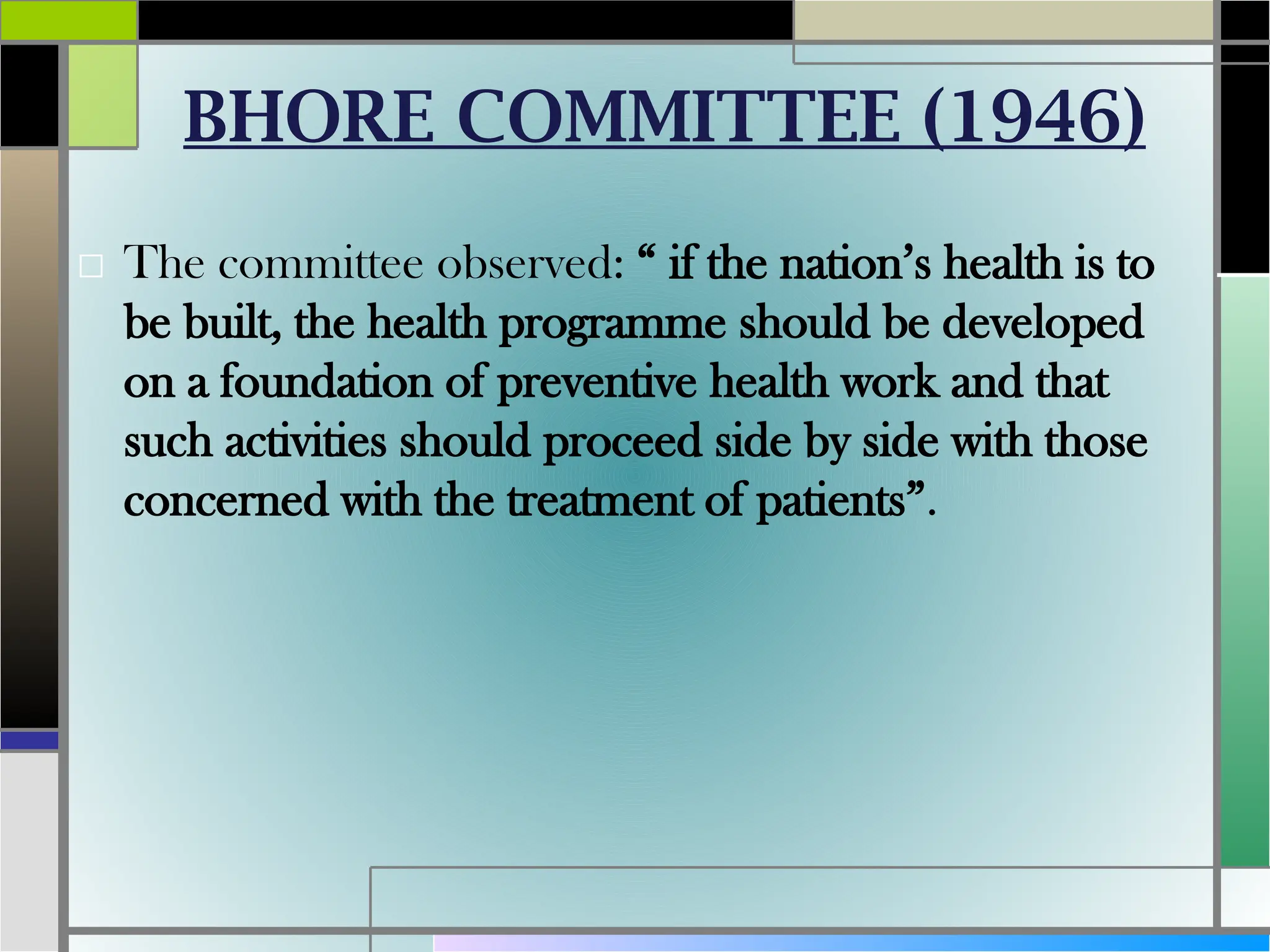 health committees ppt. all health committees | PPTX