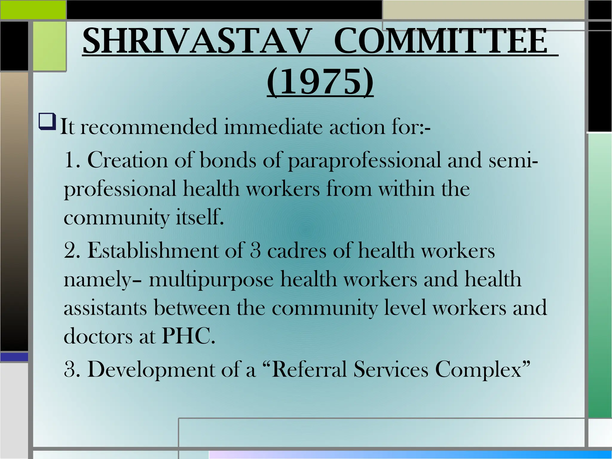 health committees ppt. all health committees | PPTX