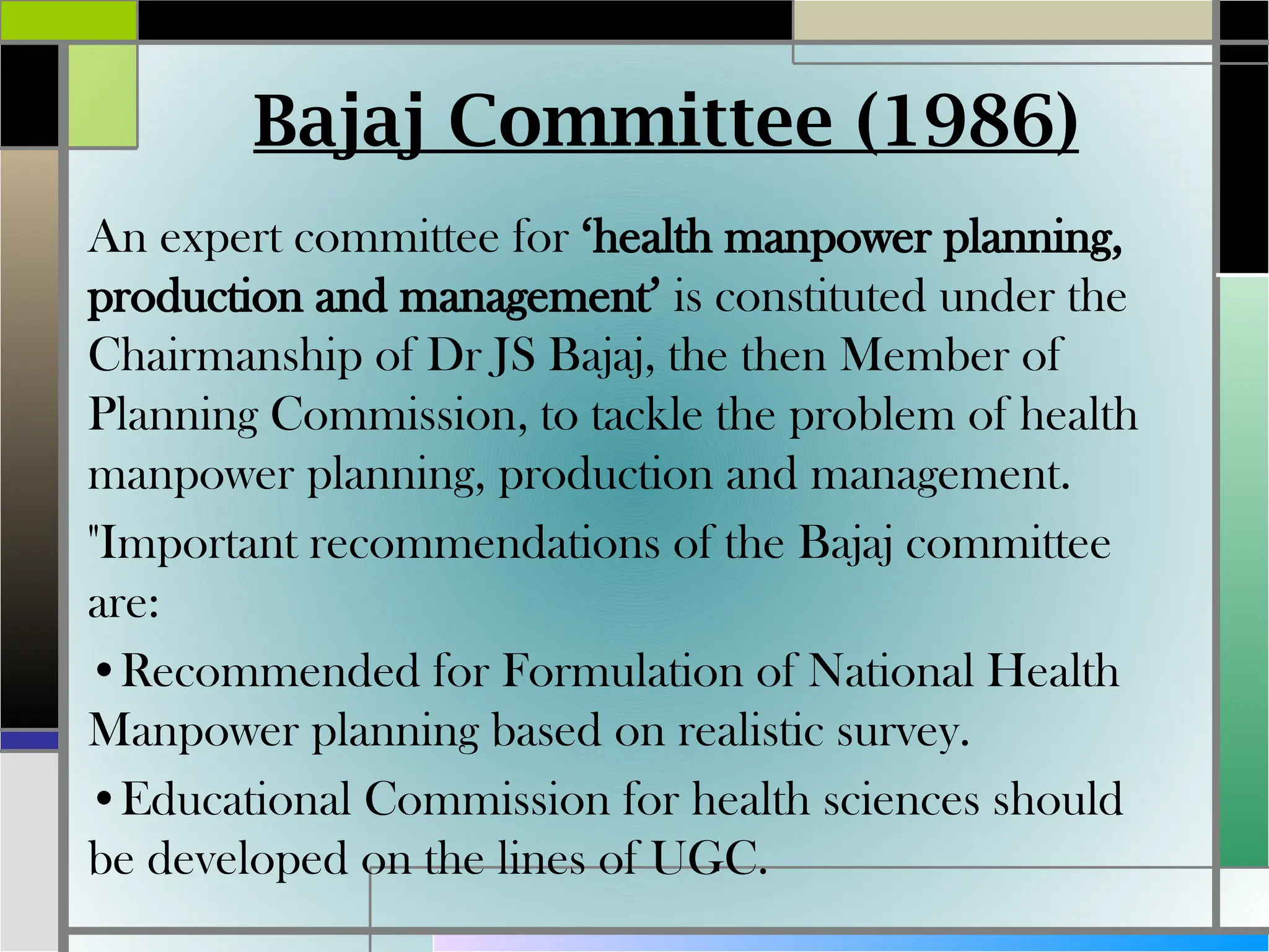 health committees ppt. all health committees | PPTX