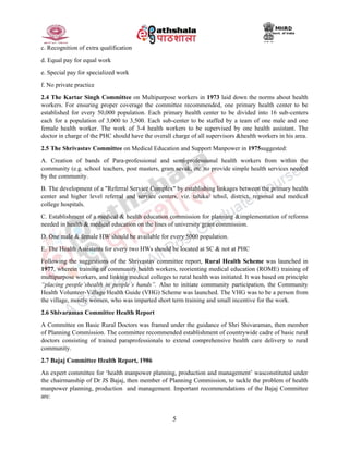 Health committees report | PDF