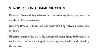 Presentation Slides on Health Communication | PPTX