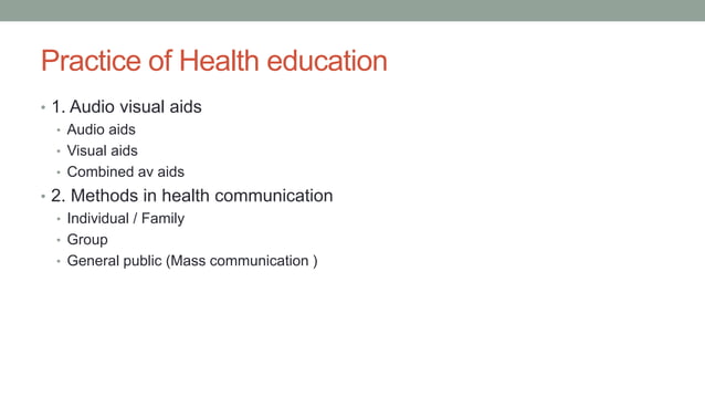 HEALTH COMMUNICATION AND EDUCATION PPT.pptx | Medical Health