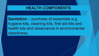 HEALTH COMPONENTS AND PILLARS [Autosaved].pptx