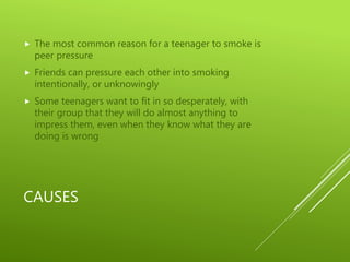 Health compromising behaviour smoking | PPT