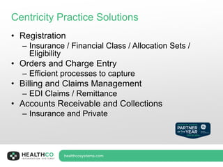 Improving AR and Collections with Centricity | PPT