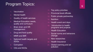 Health debates and dialogues final version | PPTX