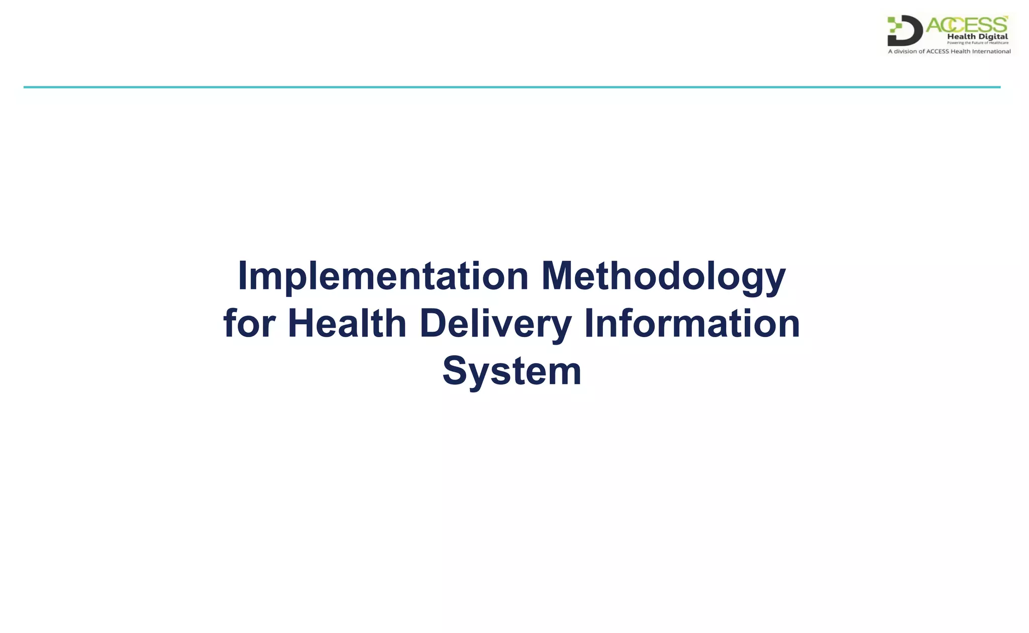 Health delivery information system [HDIS] MVP | PDF