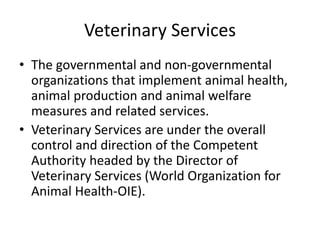 Delivery of animal health services in extensive livestock production ...