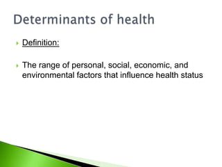 Health determinants | PPTX