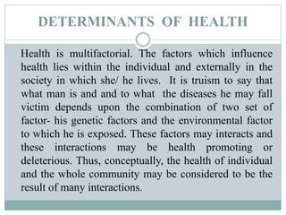 Health determinants | PPTX