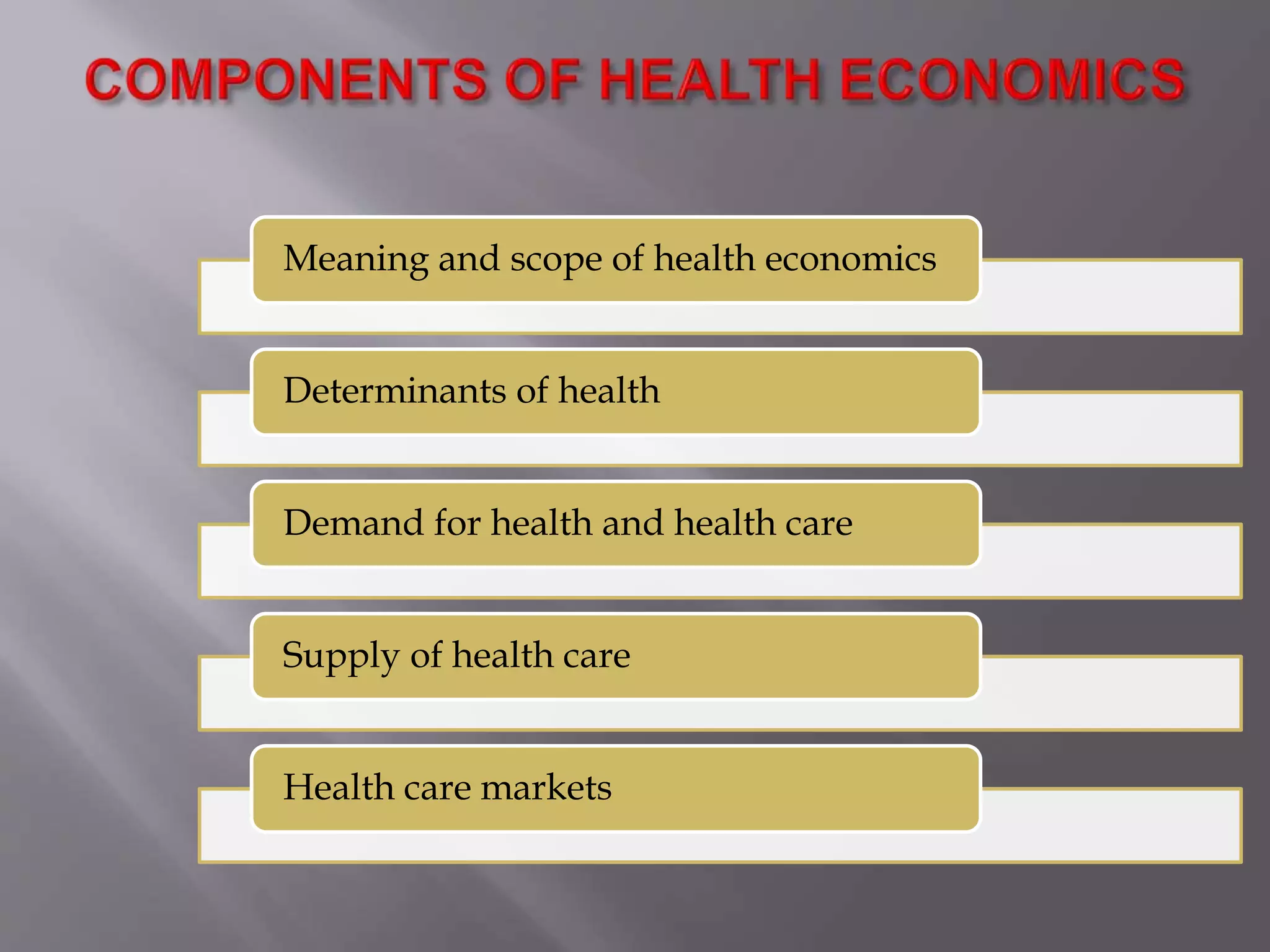 Health economics | PPTX