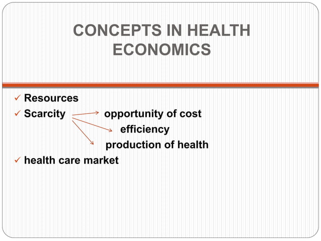 Health economics | PPTX