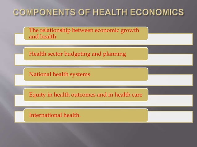 Health economics | PPTX