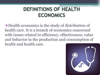 Health economics | PPTX