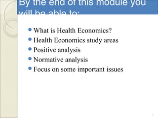 Health economics | PPT