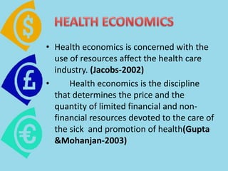 Health economics in nursing | PPTX