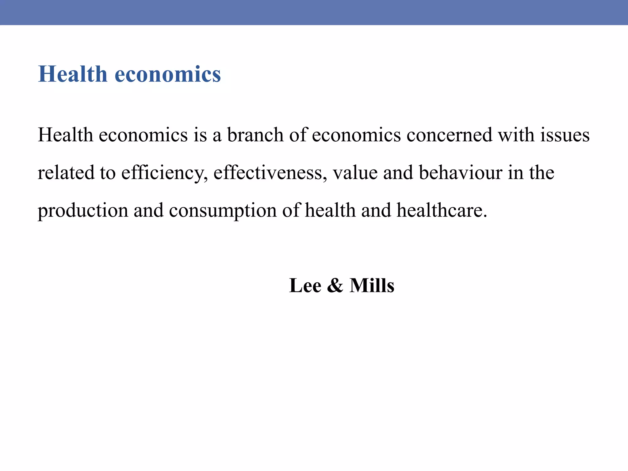 Health Economics | PPTX