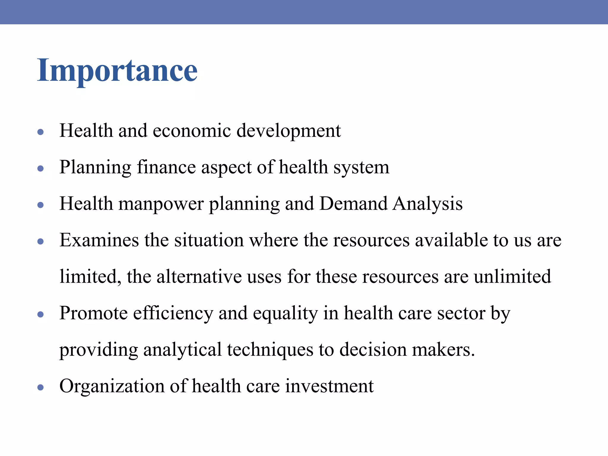Health Economics | PPT