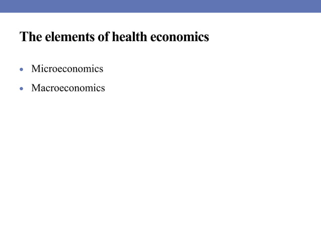 Health Economics | PPTX