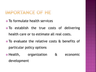 Health economics | PPTX