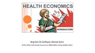 Concepts of Health Economics-Introduction | PPTX