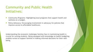 HEALTH ECONOMICS - IV BSC Community health | PPT
