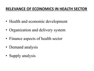 Health economics and evaluation of healthcare | PPTX
