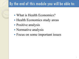 Health economics an overview | PDF