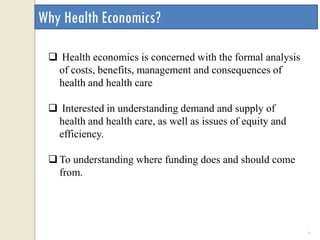 Health economics an overview | PDF