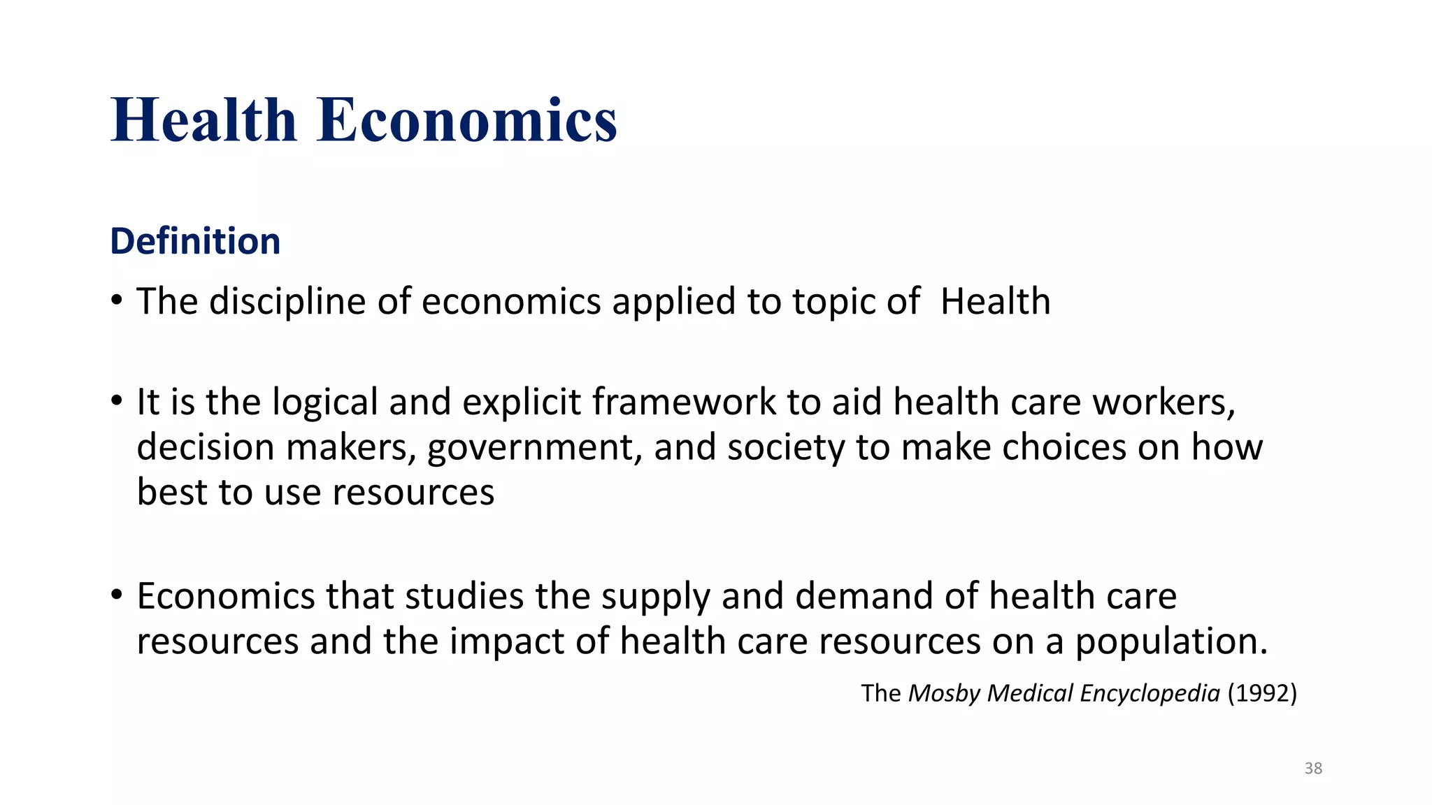 Health economics basics | PPT