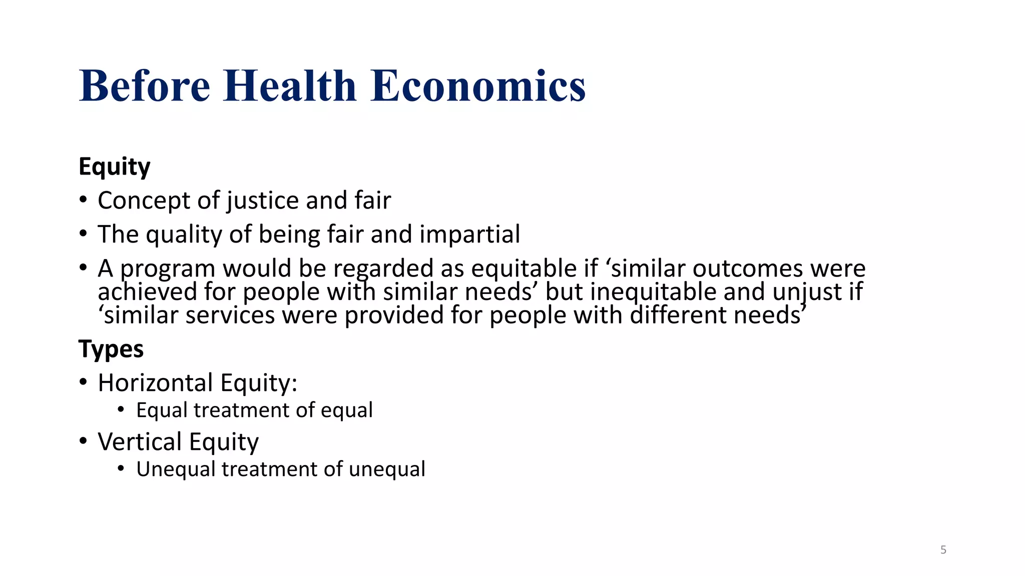 Health economics basics | PPT