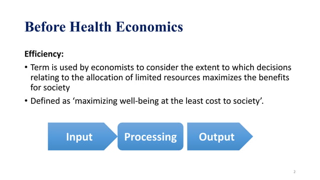 Health economics basics | PPT