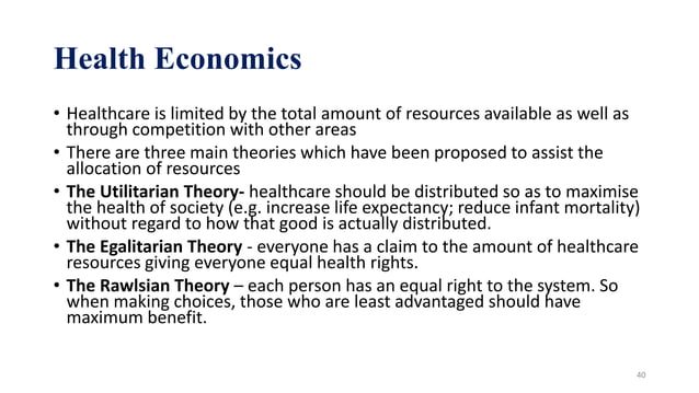 Health economics basics | PPT