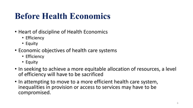 Health economics basics | PPT