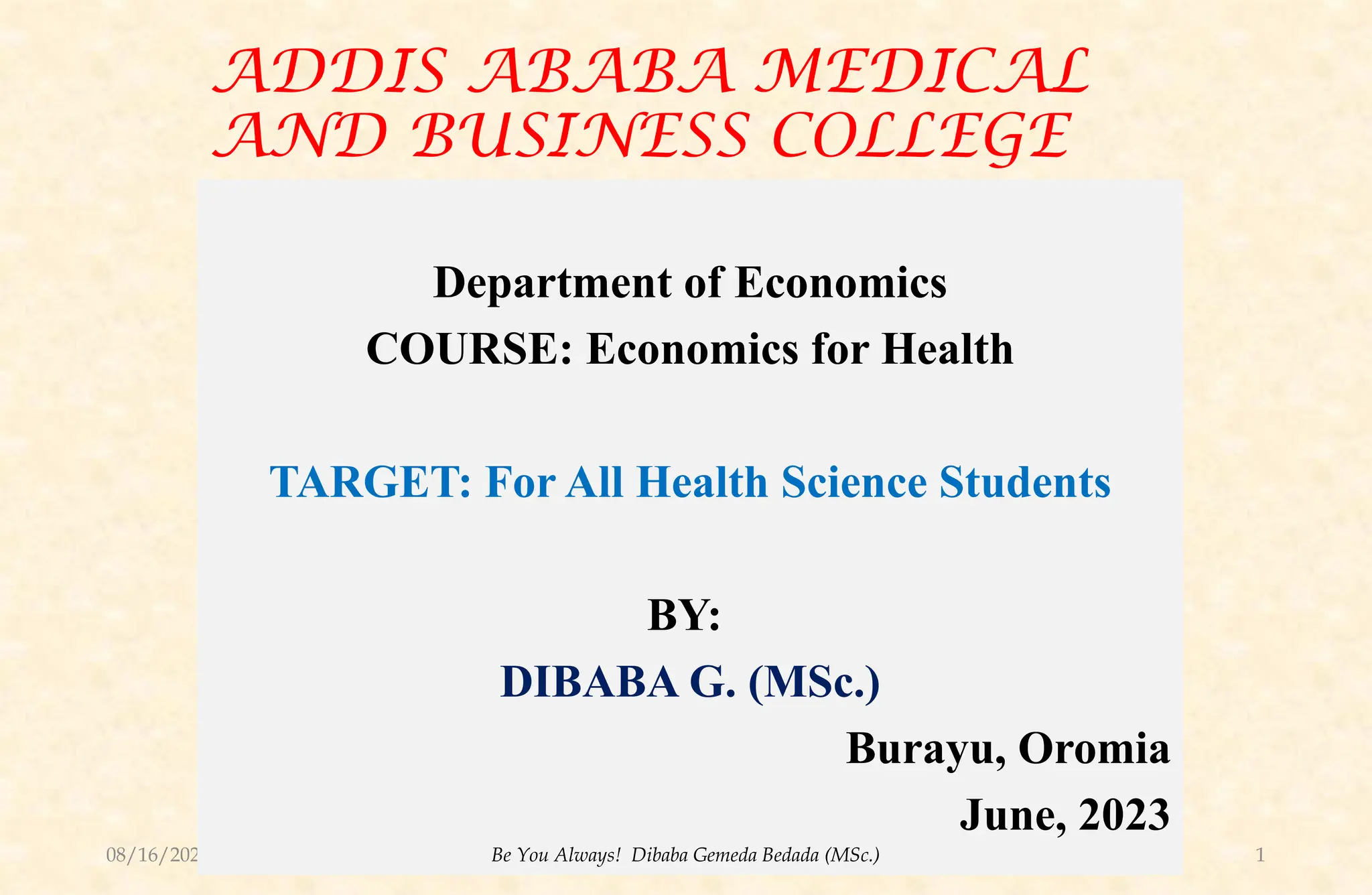 Health Economics Chap1-ppt..pptx for health study | PPTX