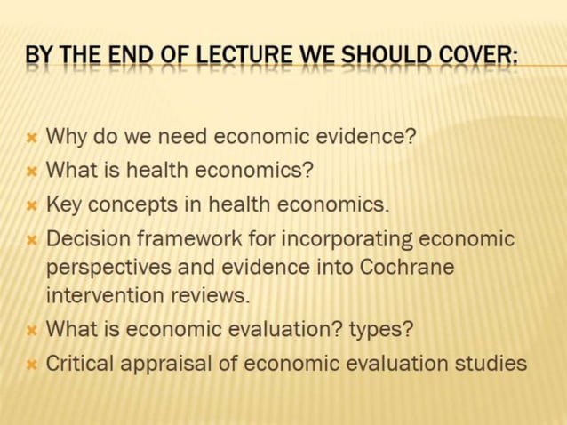 Health Economics Lecture Pptx