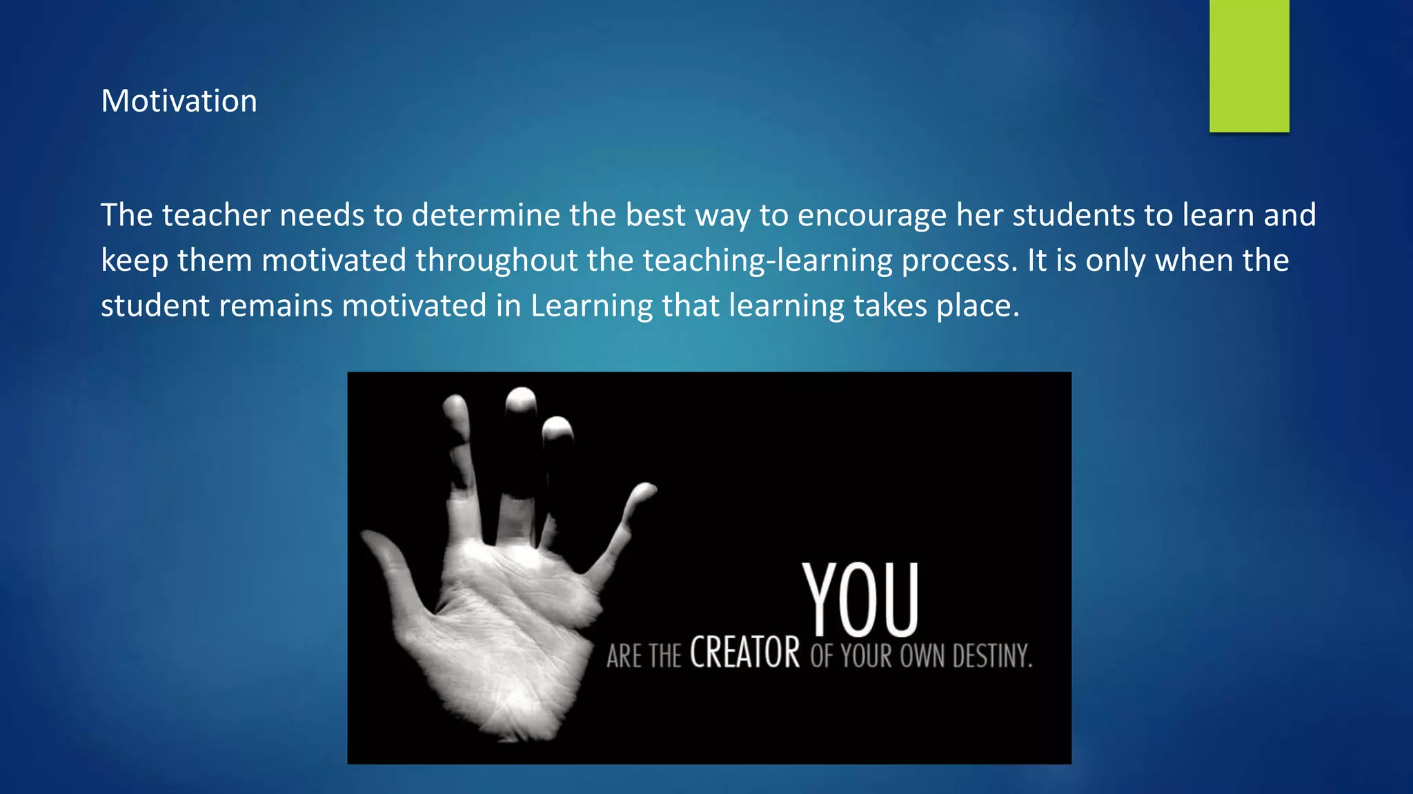 Health Education: Motivation and Learning | PPTX