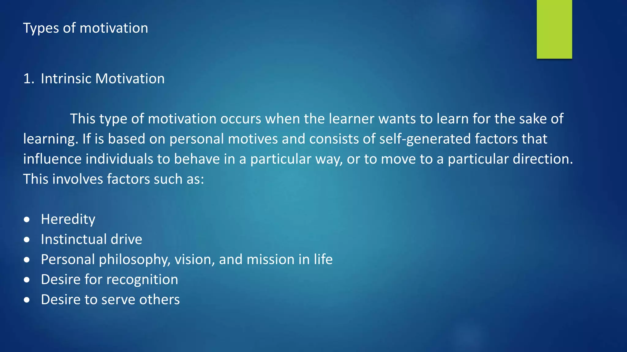 Health Education: Motivation and Learning | PPTX