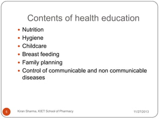 Health education | PPTX