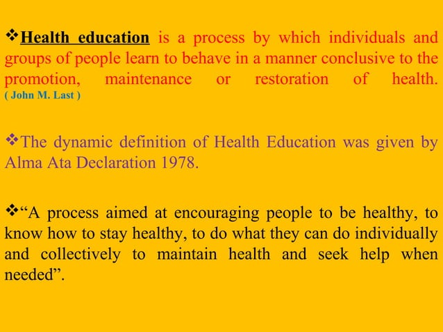 Health education, information and communication | PPT | Medical Health