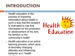 Health education | PPTX