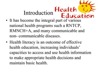 Health education | PPTX