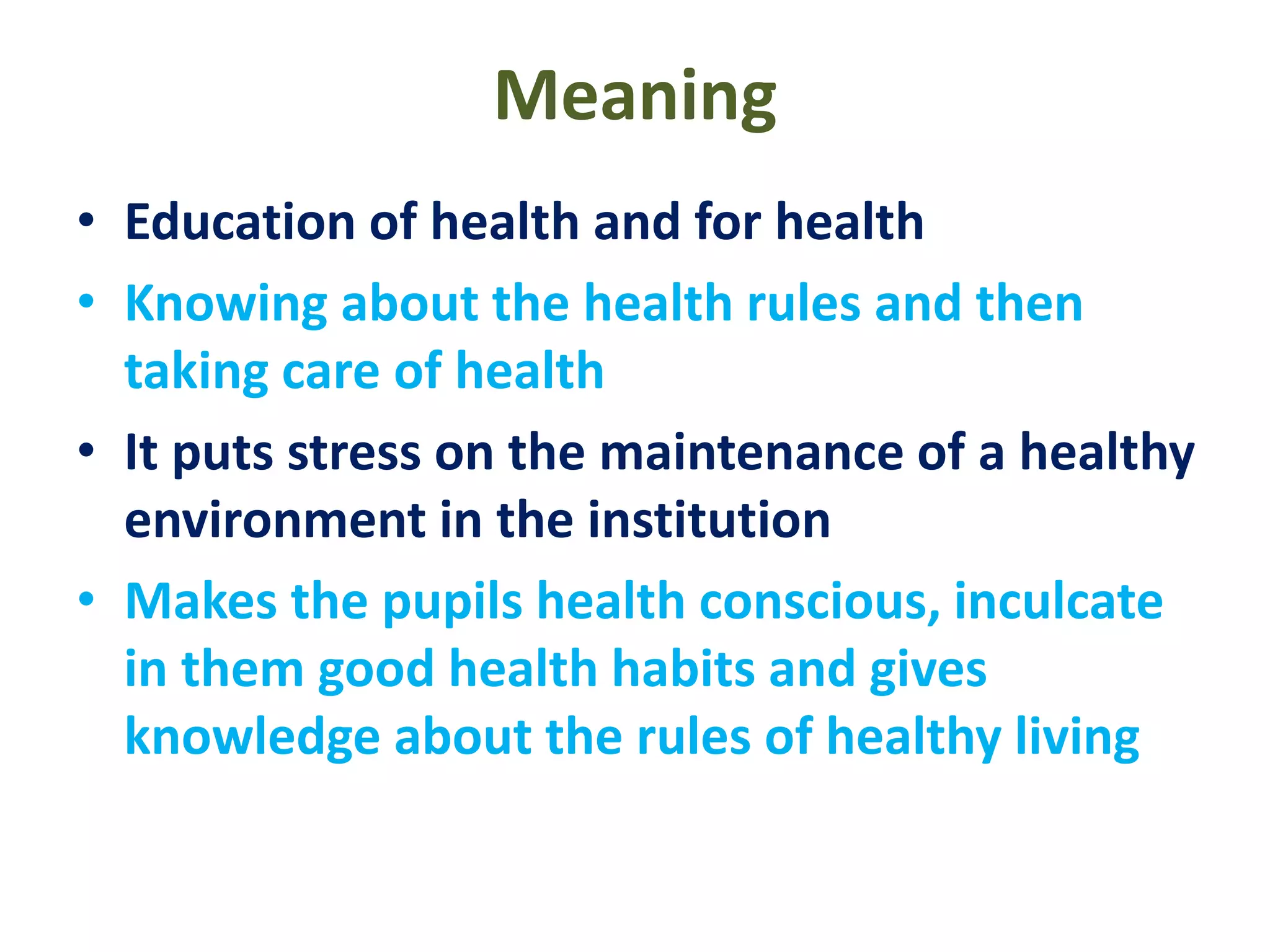 Health education | PPTX