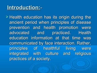 Health education | PPT