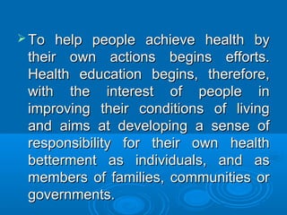 Health education | PPT