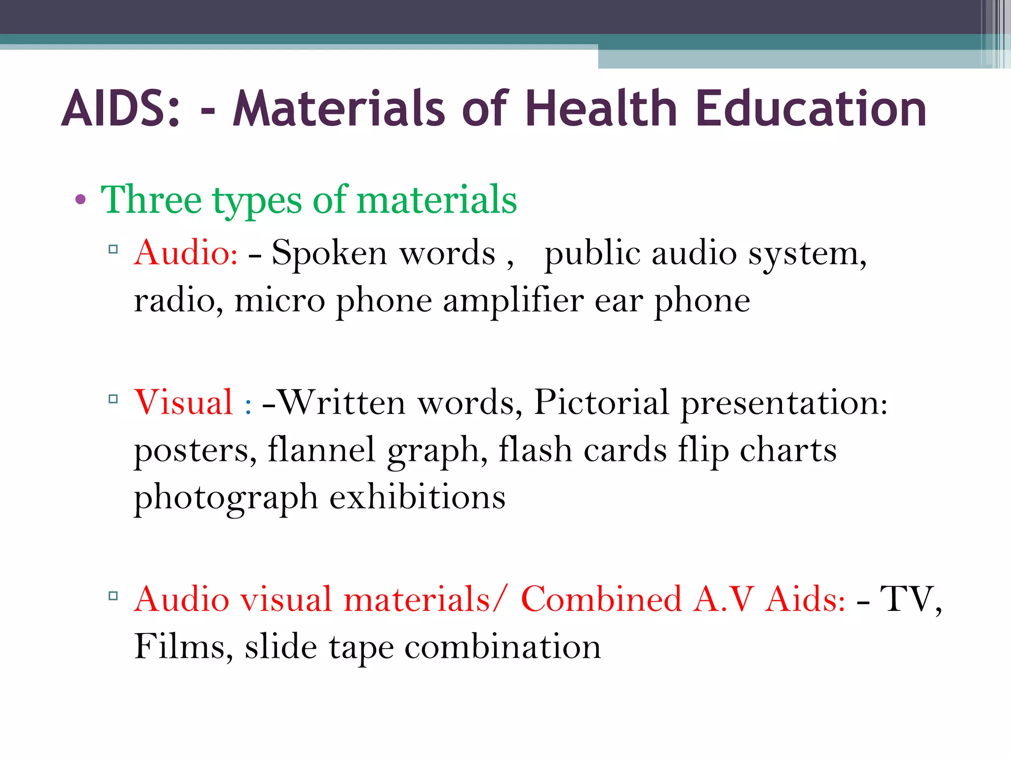 Health education and communication | PPT