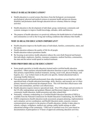 Health education | PDF