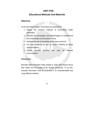 Introduction to Health education | PDF