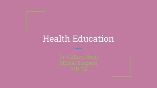 Health education, tools and its role | PDF | Medical Health